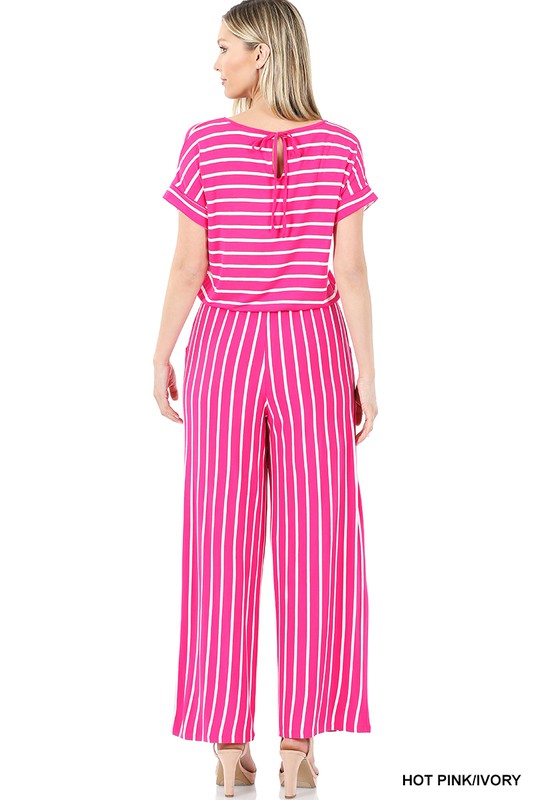 Striped Jumpsuit – MADDGEAR BOUTIQUE