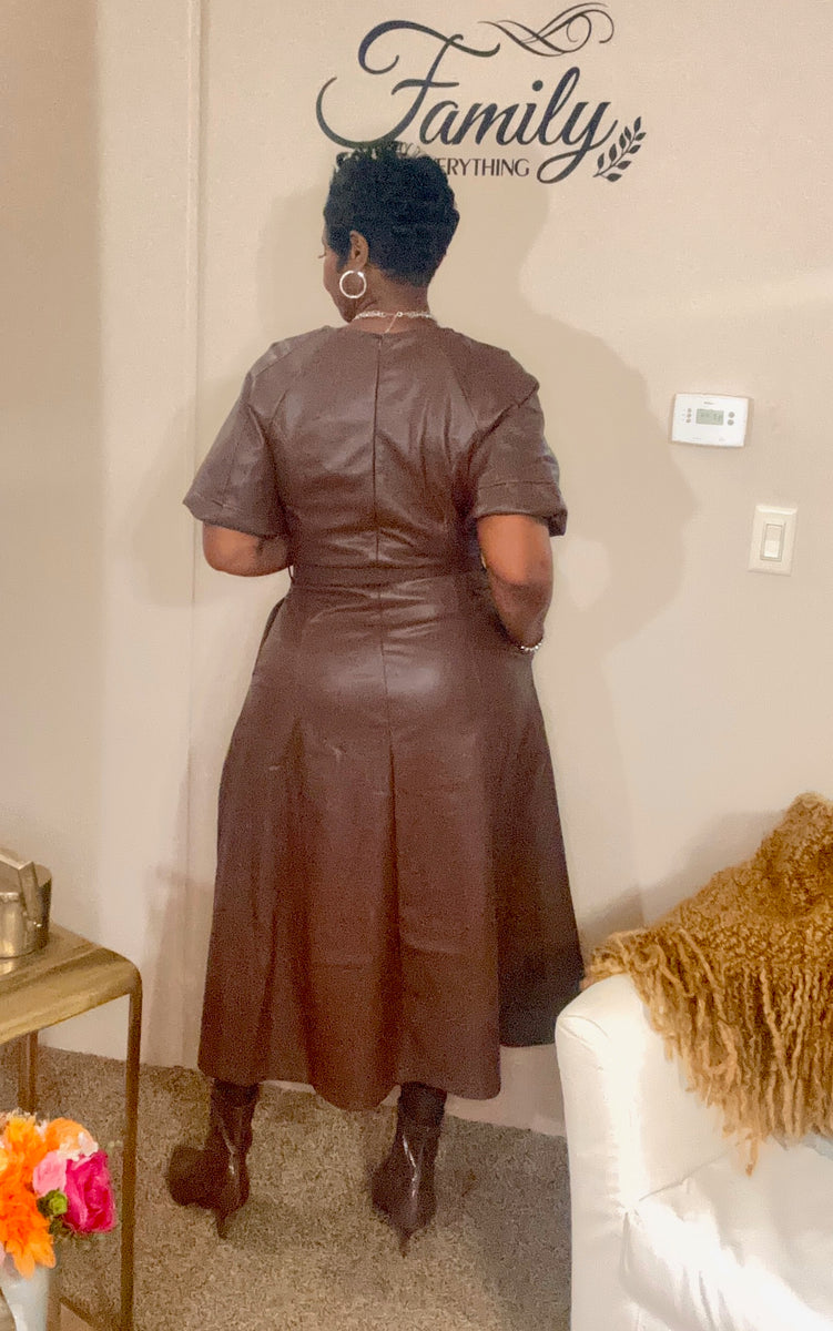 Tasha O faux leather dress – MADDGEAR BOUTIQUE