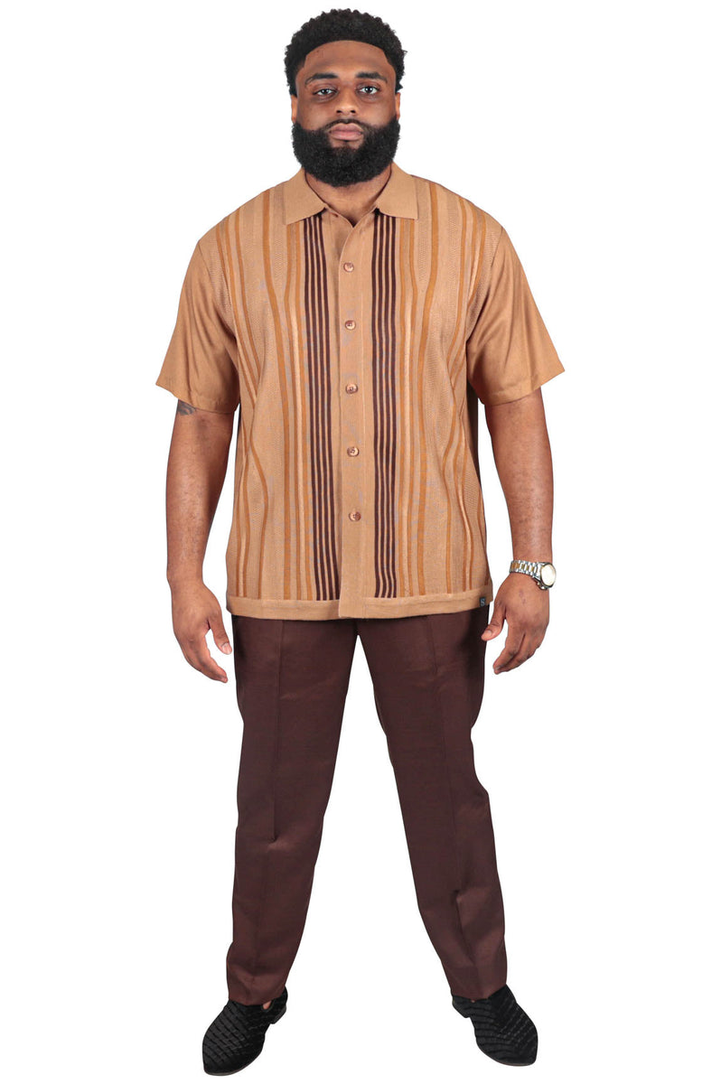 Classic Man 2 Piece Pant Set, Tan/Brown – MADDGEAR BOUTIQUE